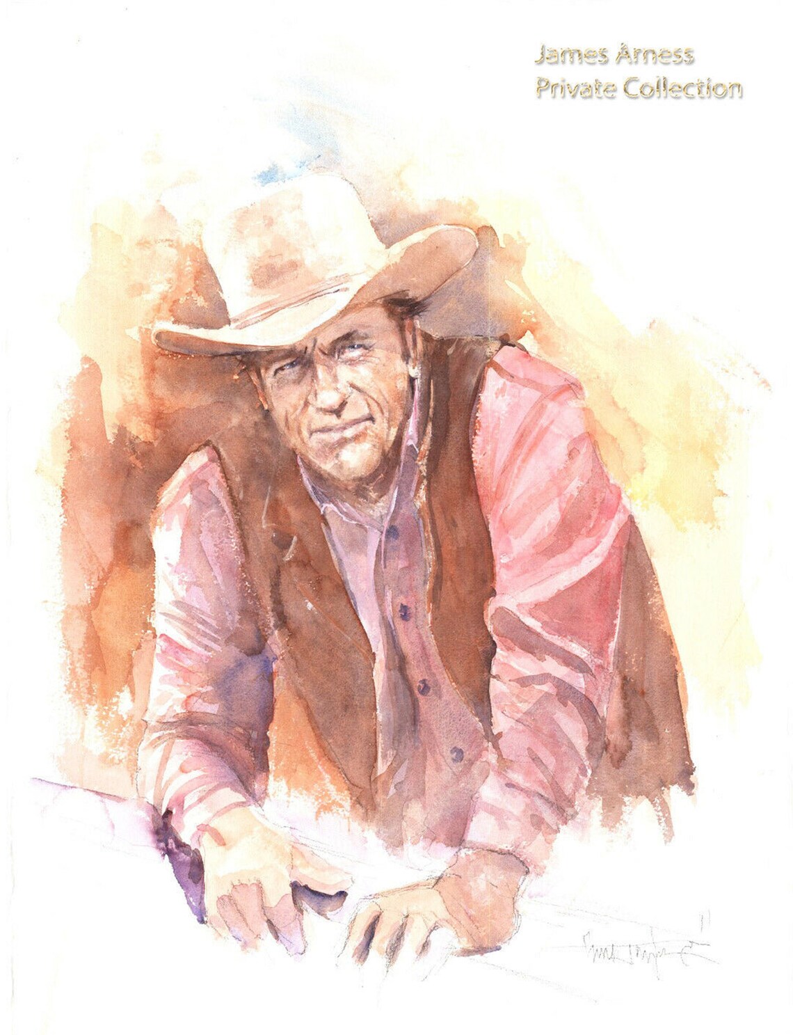 James Arness Gunsmoke Marshal Dillon Lithograph by Buck Taylor - Etsy