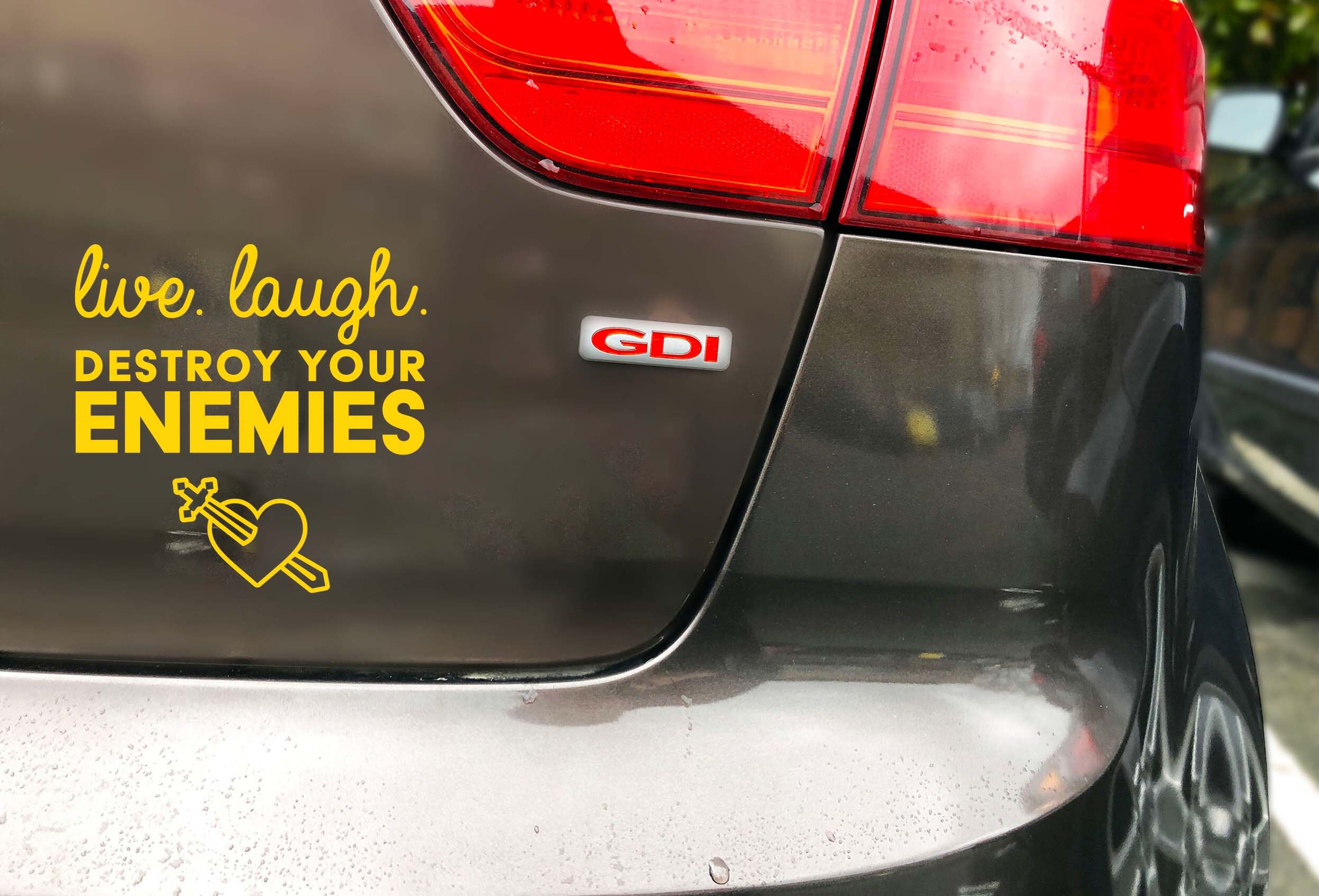 Live Laugh Destroy Your Enemies Decal for Laptops Cars Walls Live Laugh ...