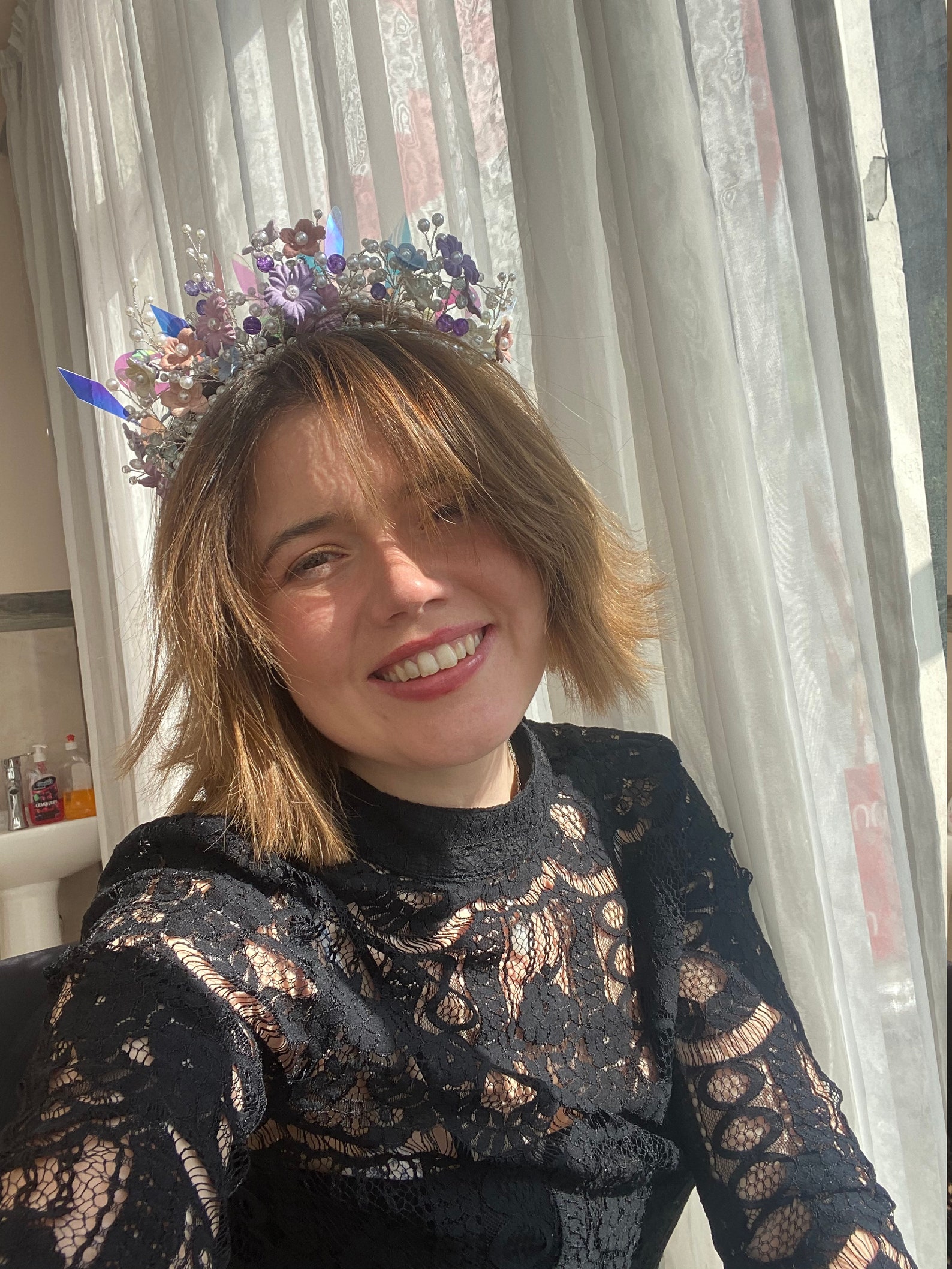 Beautiful Flower Tiara for Girls 100% Handmade Wedding - Etsy