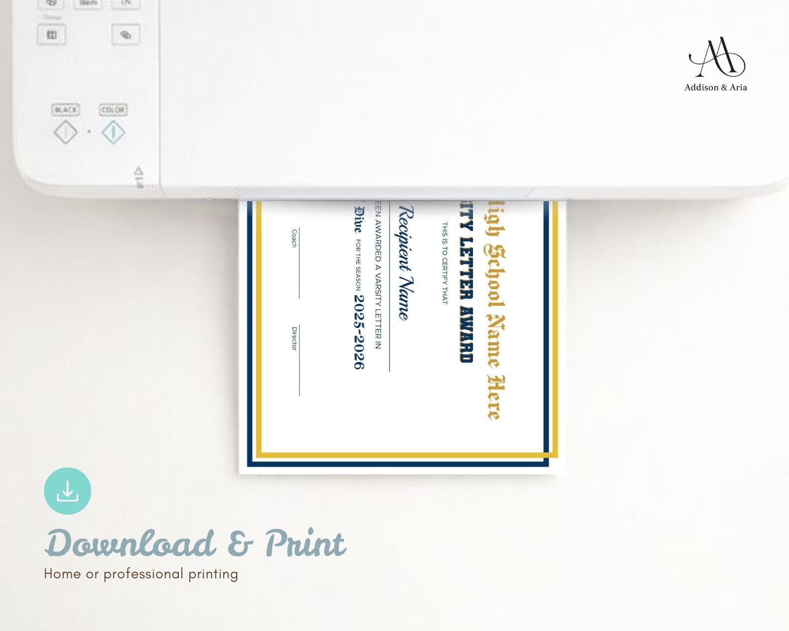 Editable Varsity Letter Award Template. Swim & Dive Template. JV Junior ...