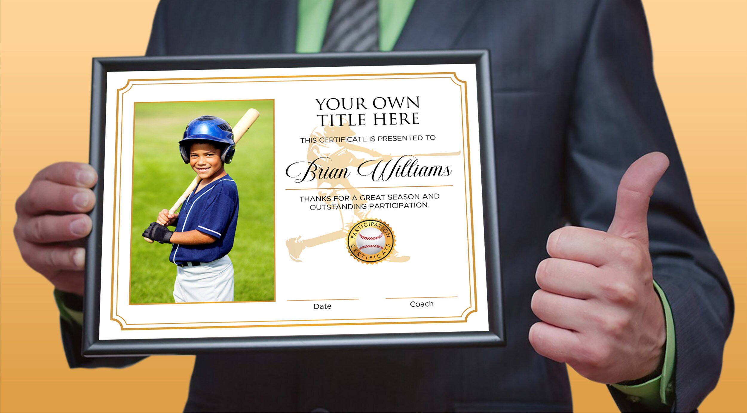 Editable Baseball Award Certificates 2 Versions. - Etsy