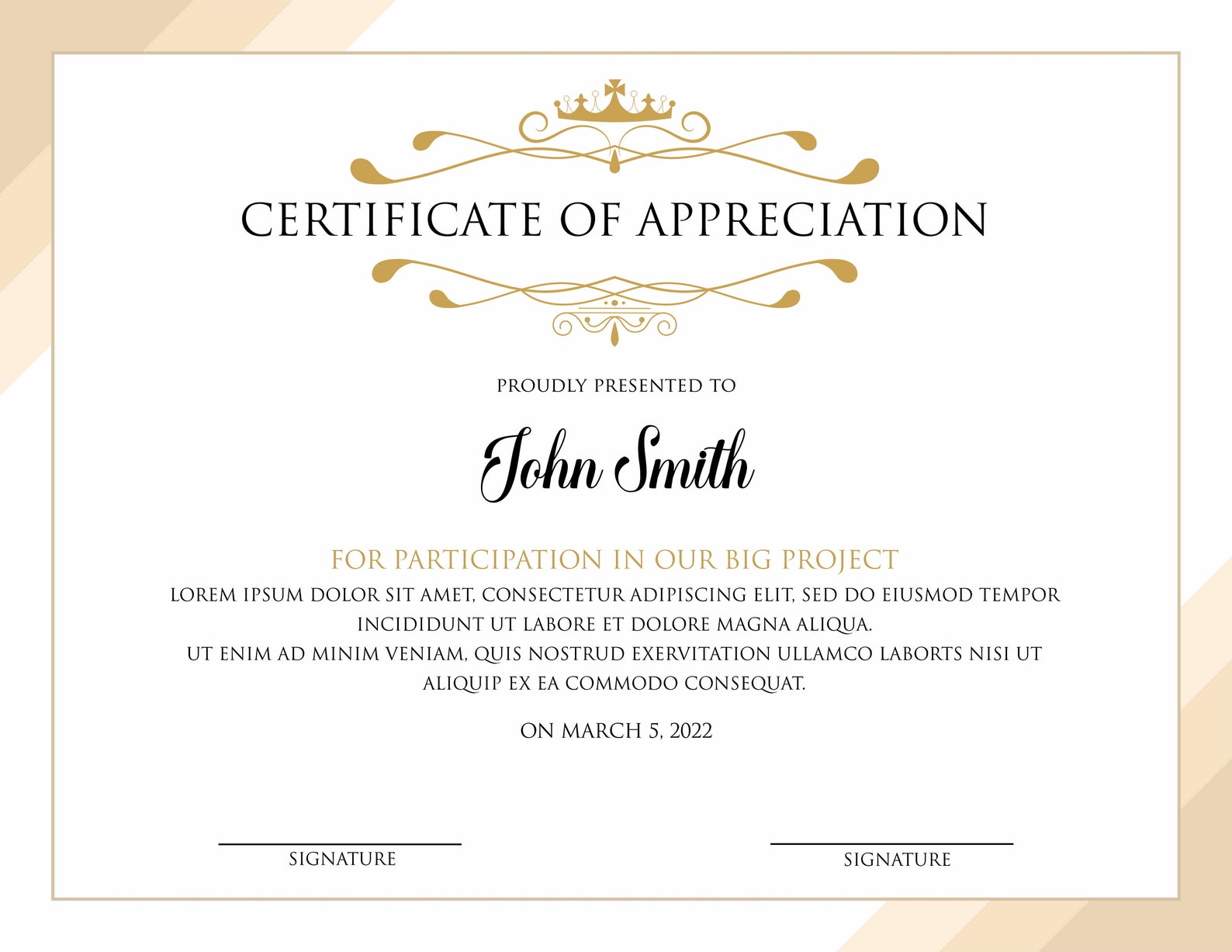 Editable Certificate of Appreciation Template. Editable - Etsy