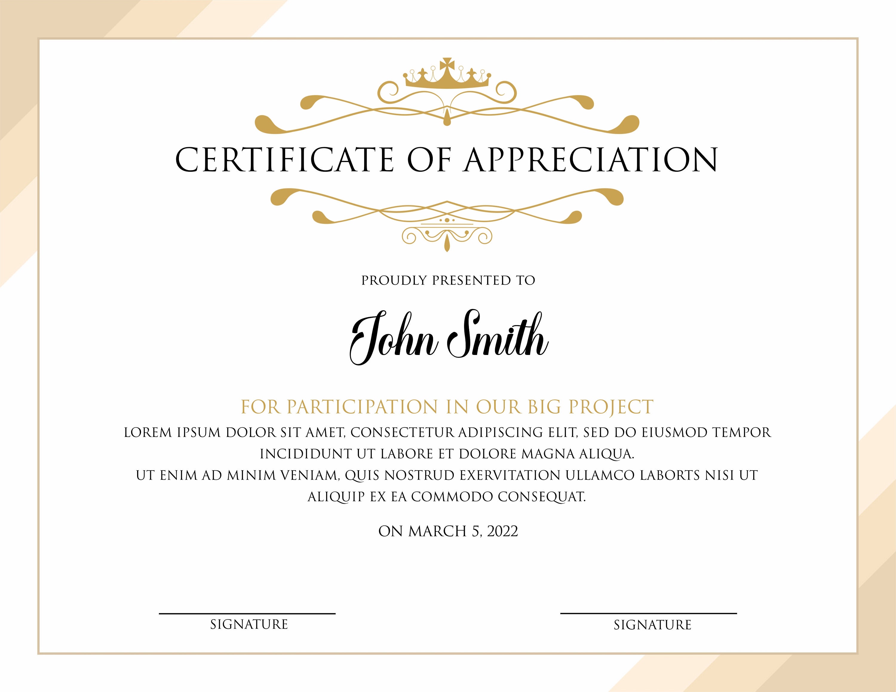 Editable Certificate of Appreciation Template. Editable Printable ...