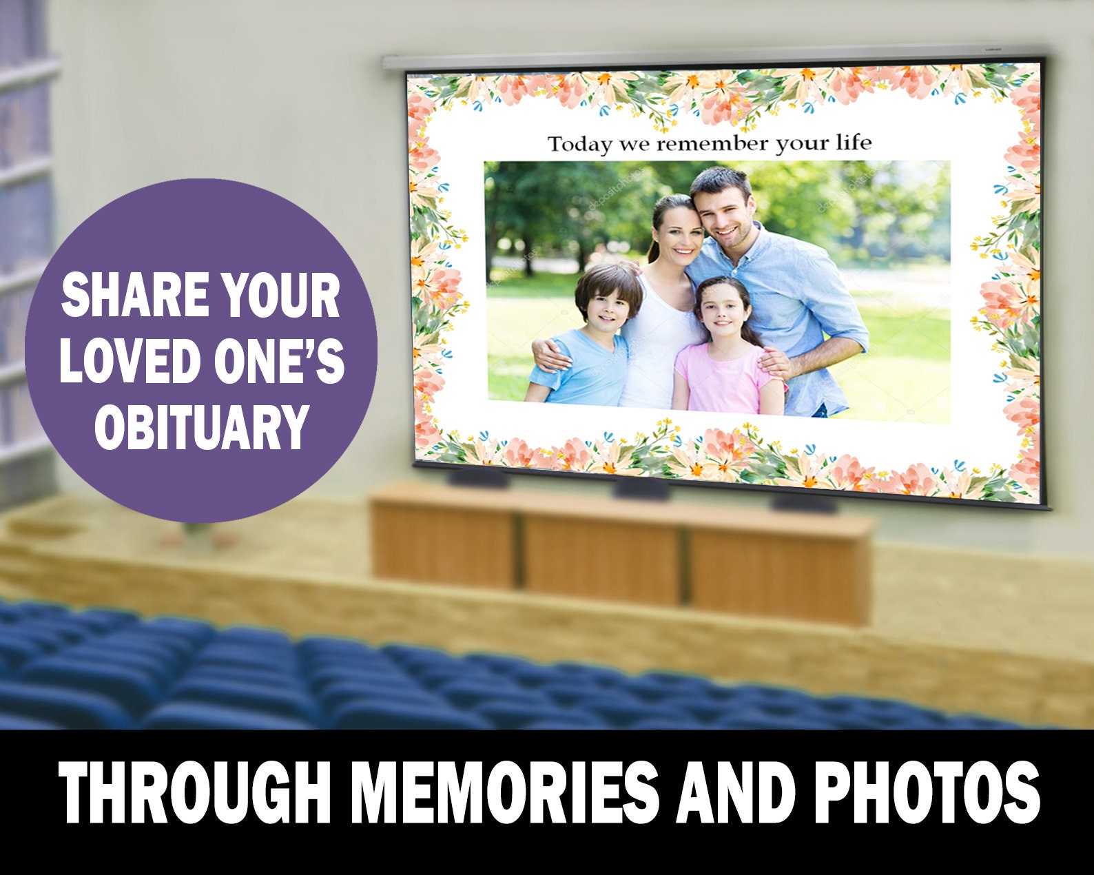 Funeral Slideshow Template. Funeral Powerpoint Template. Celebration of ...