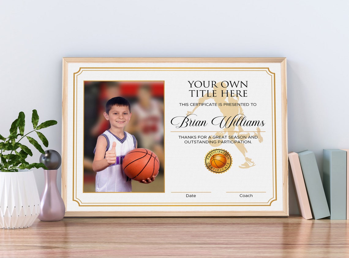 Editable Basketball Award Certificates 2 Versions. - Etsy