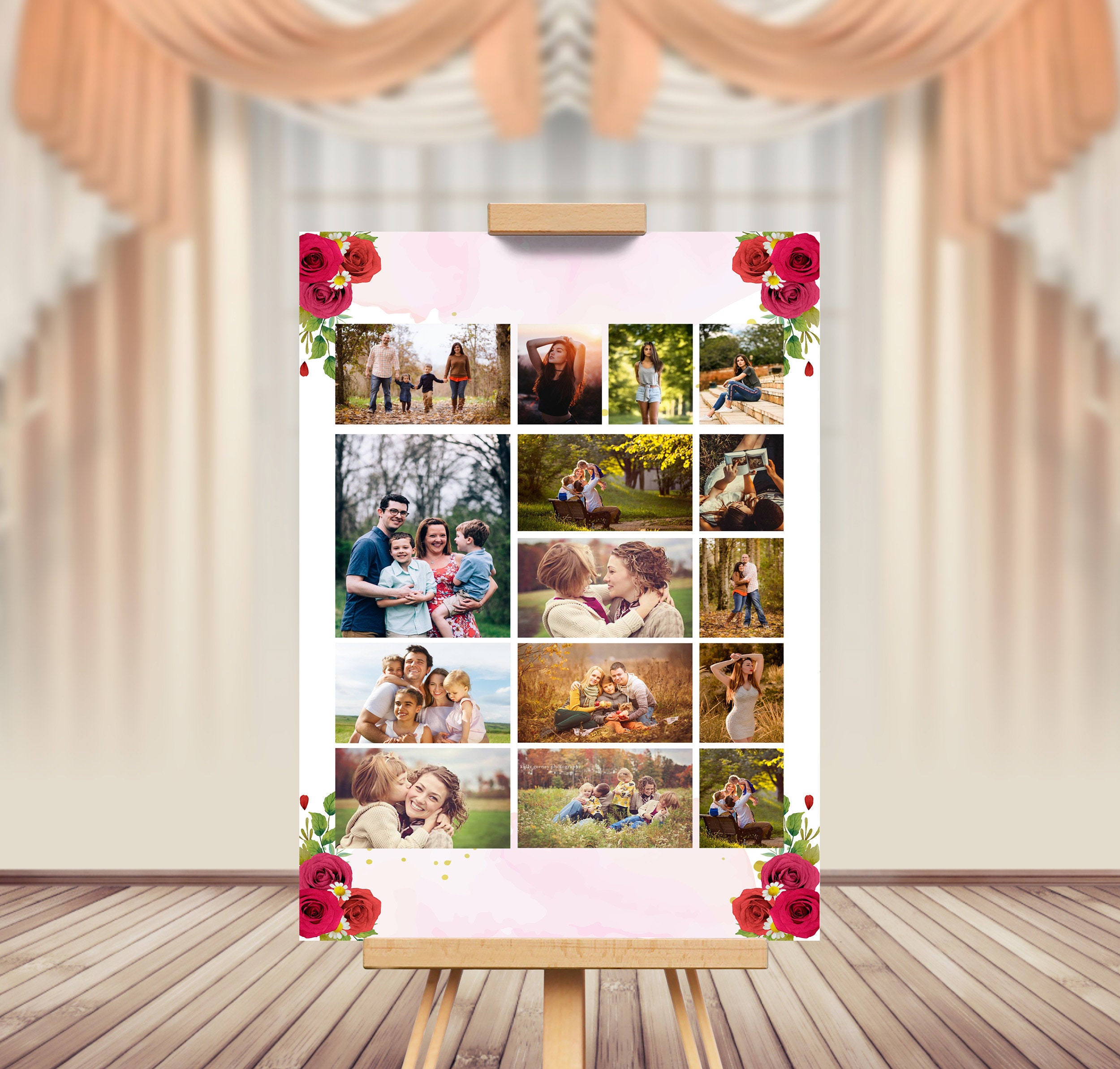 Editable Funeral Poster Photo Display Set | Memorial Poster for Funeral ...