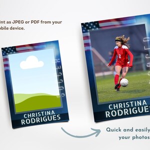 Goal Getter: Soccer Trading Card Template | Editable With Corjl - Etsy
