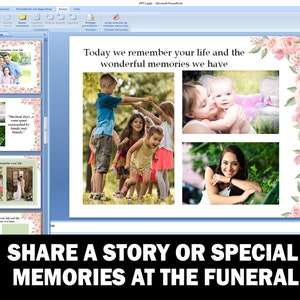 Funeral Slideshow Template. Funeral Powerpoint Template. Celebration of ...