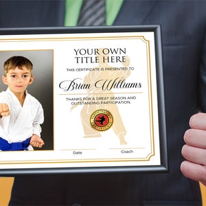 Editable Karate Award Certificates (2 Versions). Customizable Martial ...