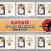 Editable Karate Award Certificates 2 Versions. Customizable Martial ...