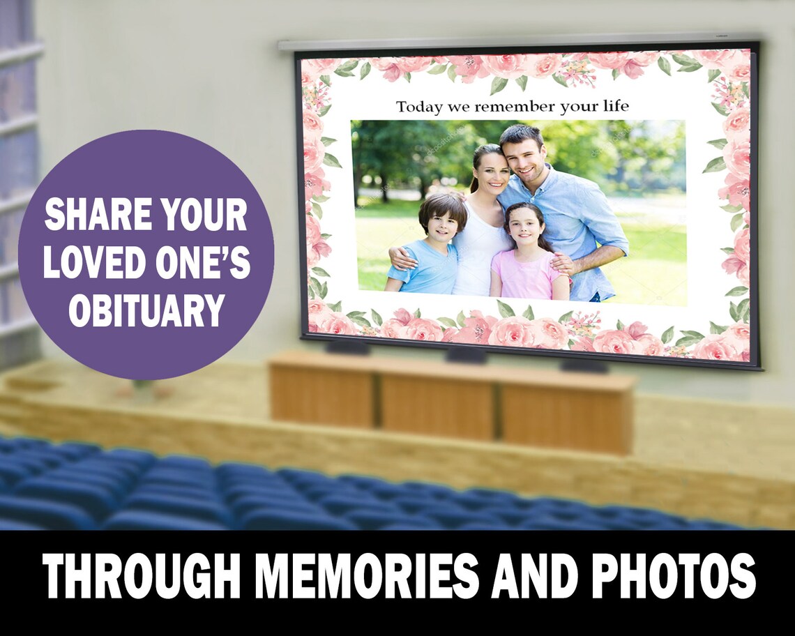 Funeral Slideshow Template. Funeral Powerpoint Template. | Etsy