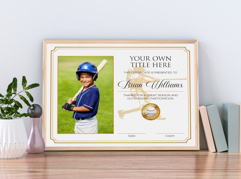 Editable Baseball Award Certificates 2 Versions. - Etsy