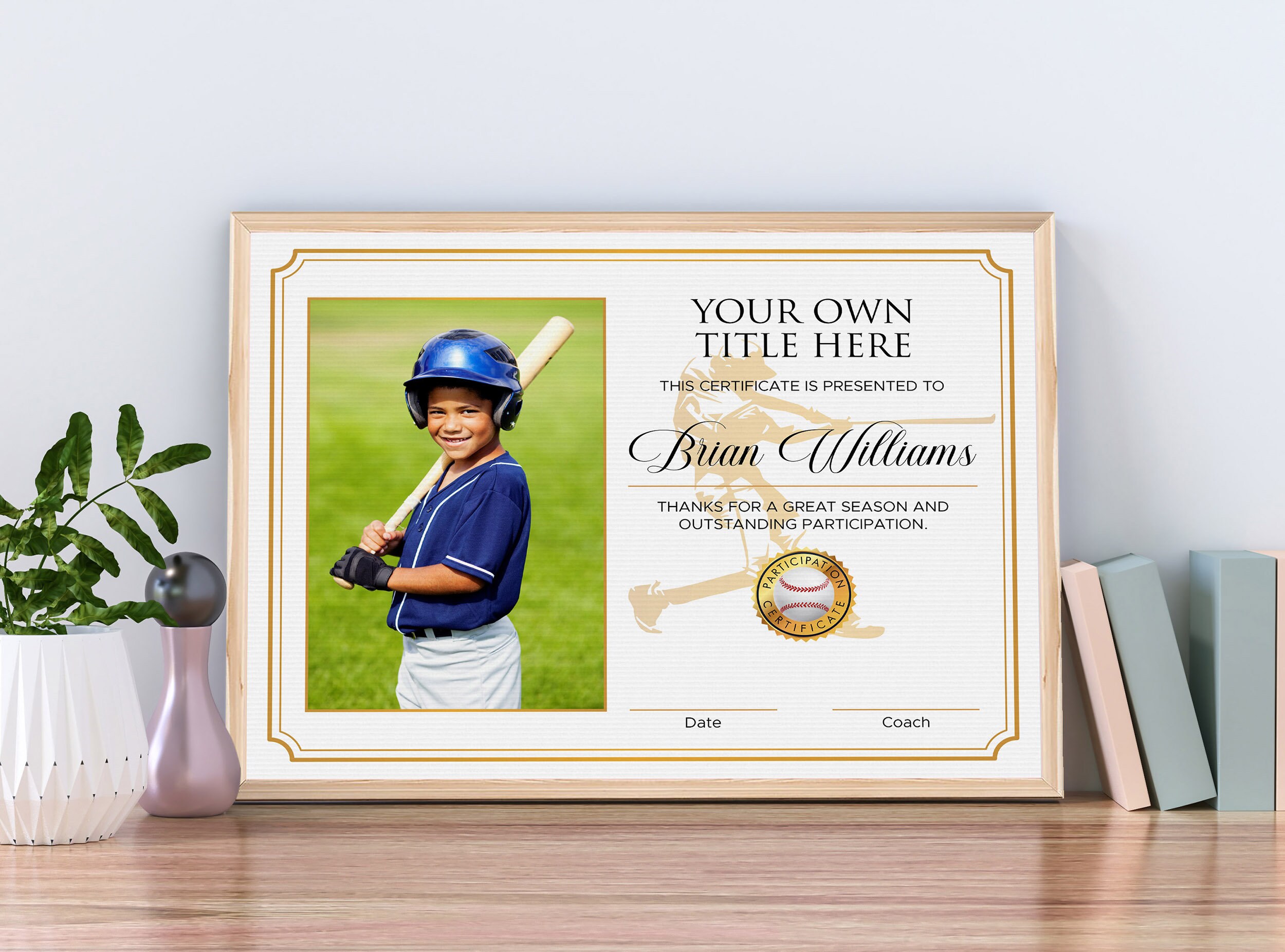 Editable Baseball Award Certificates 2 Versions. - Etsy