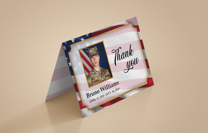 Complete American Flag Military Funeral Program Package With - Etsy