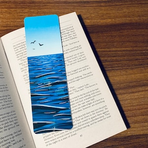 Serene Sea Bookmark - Laminated Illustrated Bookmark - the Sun, the ...