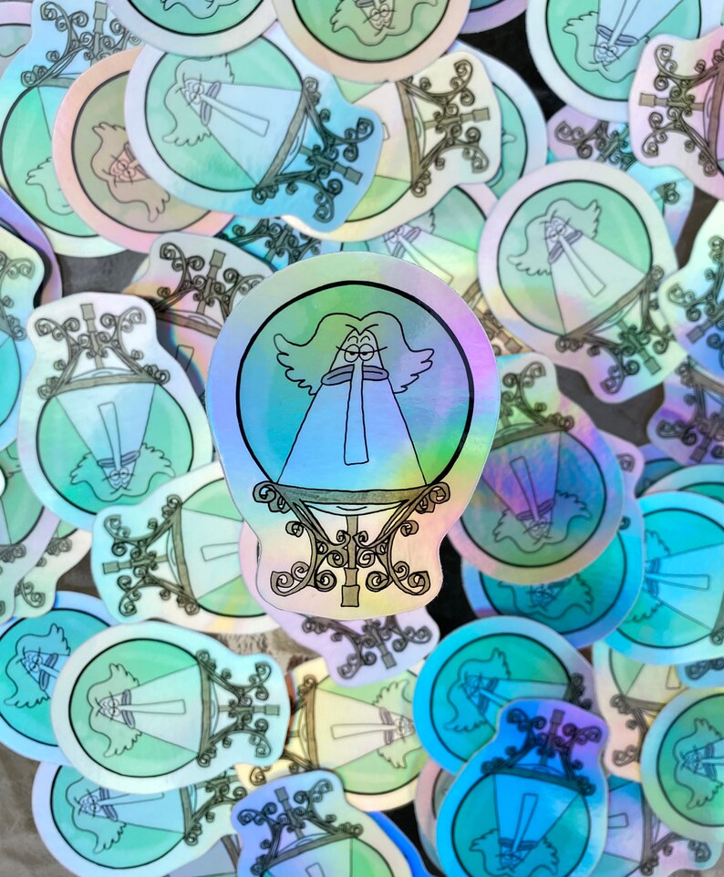 Madame Endive Chowder X Haunted Mansion Holographic Vinyl Sticker - Etsy