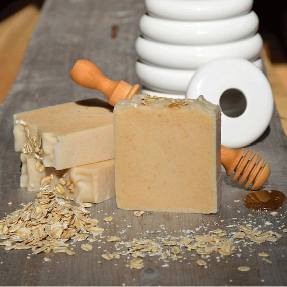 All Natural Oatmeal Honey Goat Milk Soap - Etsy