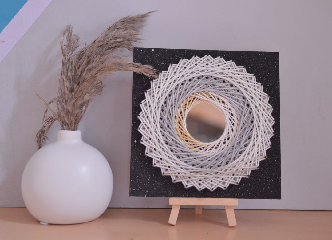 Geometrical Mirror Stringartstring Art Wall Hanging for Home - Etsy