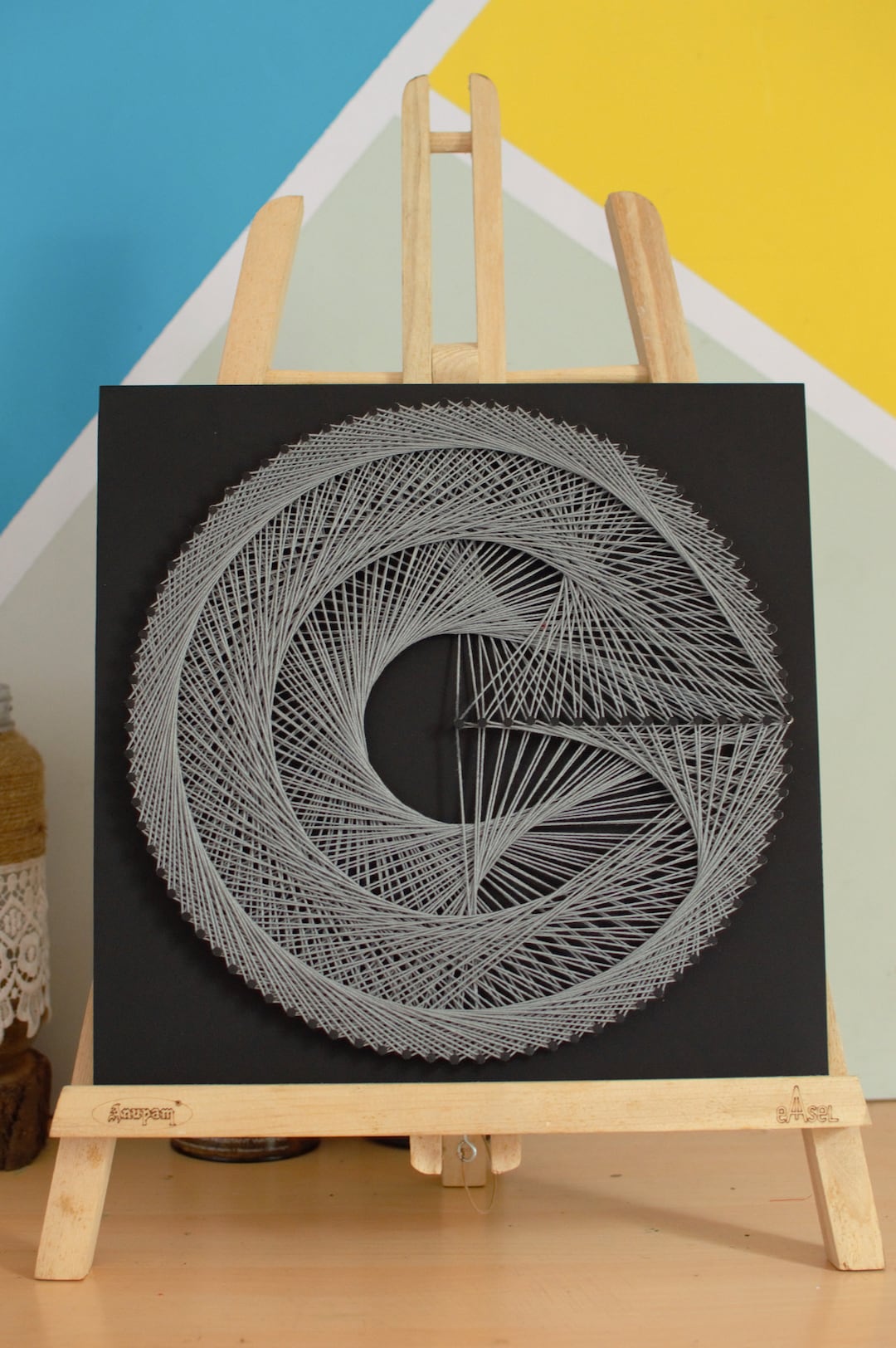 Geometrical String Art String Art Wall Hanging for Home - Etsy