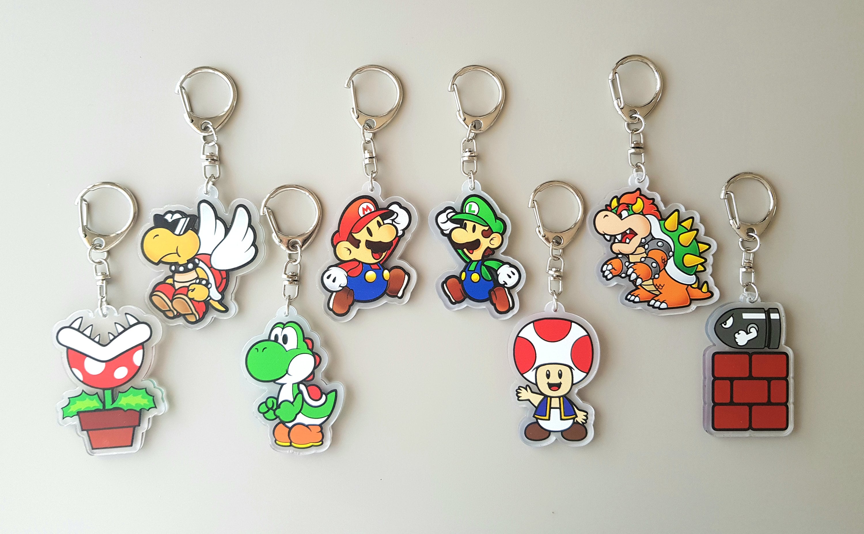 Super Mario World Nintendo Mario Game Series Keyrings - Etsy Australia