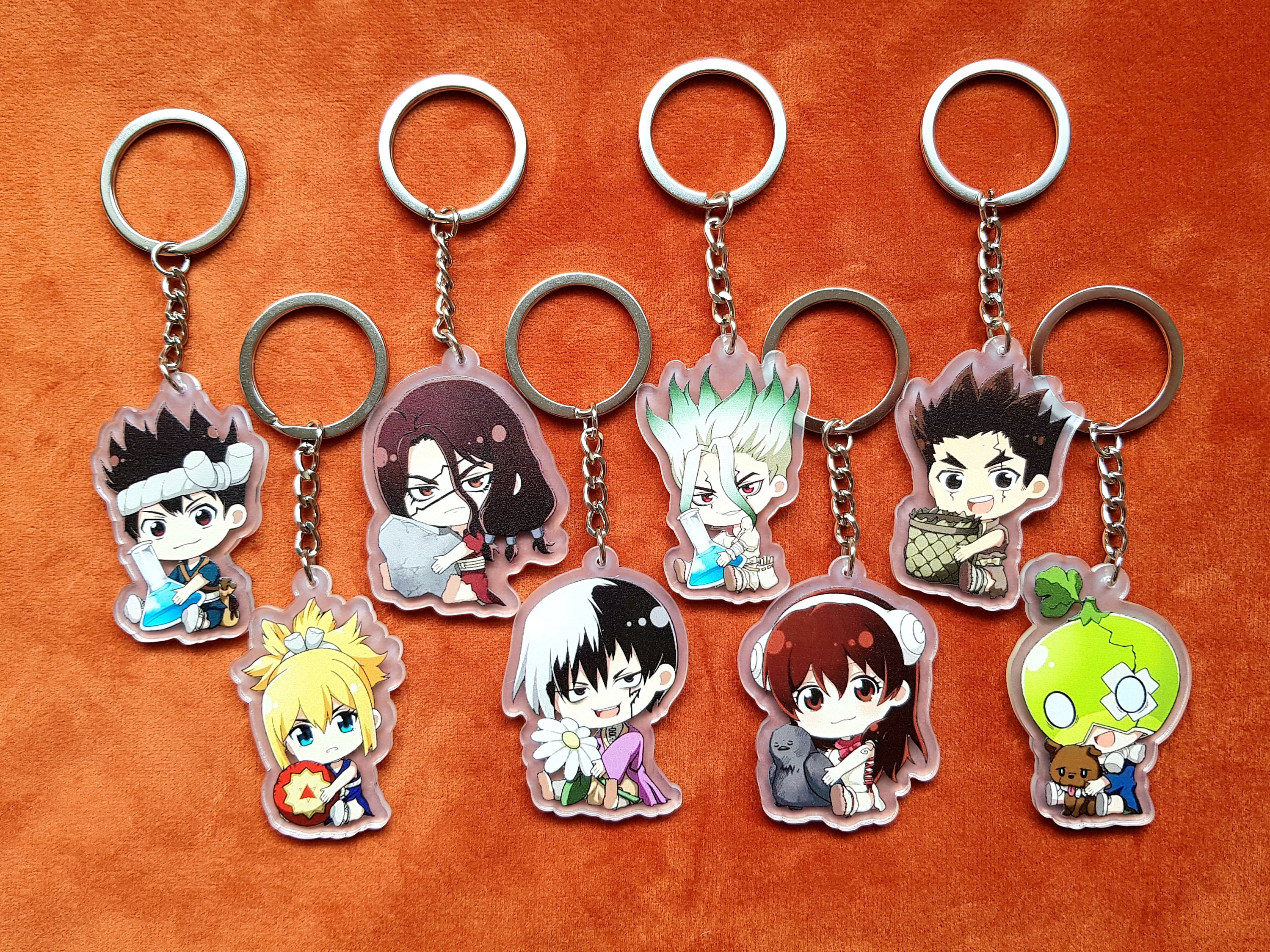 Dr Stone Anime Acrylic Keychain Dr Stone Keyrings - Etsy Australia