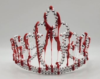 Scream Queen Thorn Crown, Bloody Crown. Horror, Bleeding Pearl ...