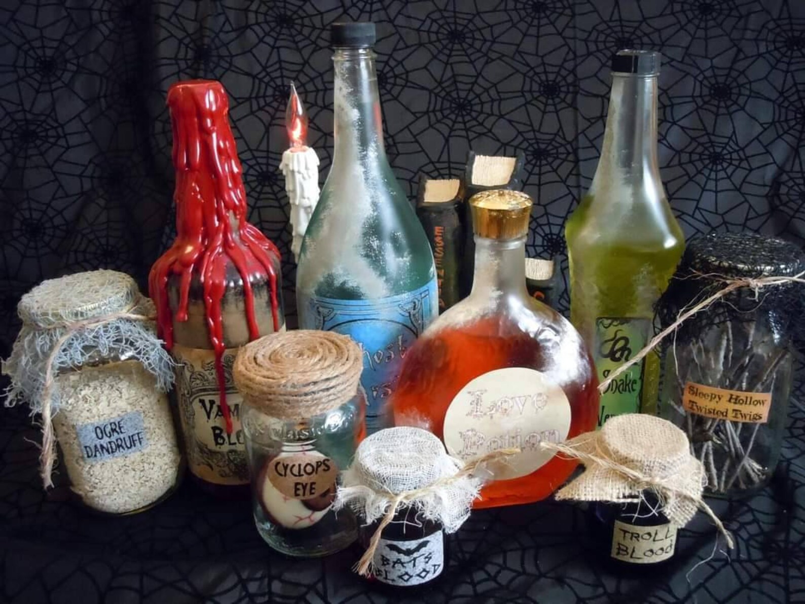 Halloween Bat Wings Witch Apothecary Potion Jar - Etsy