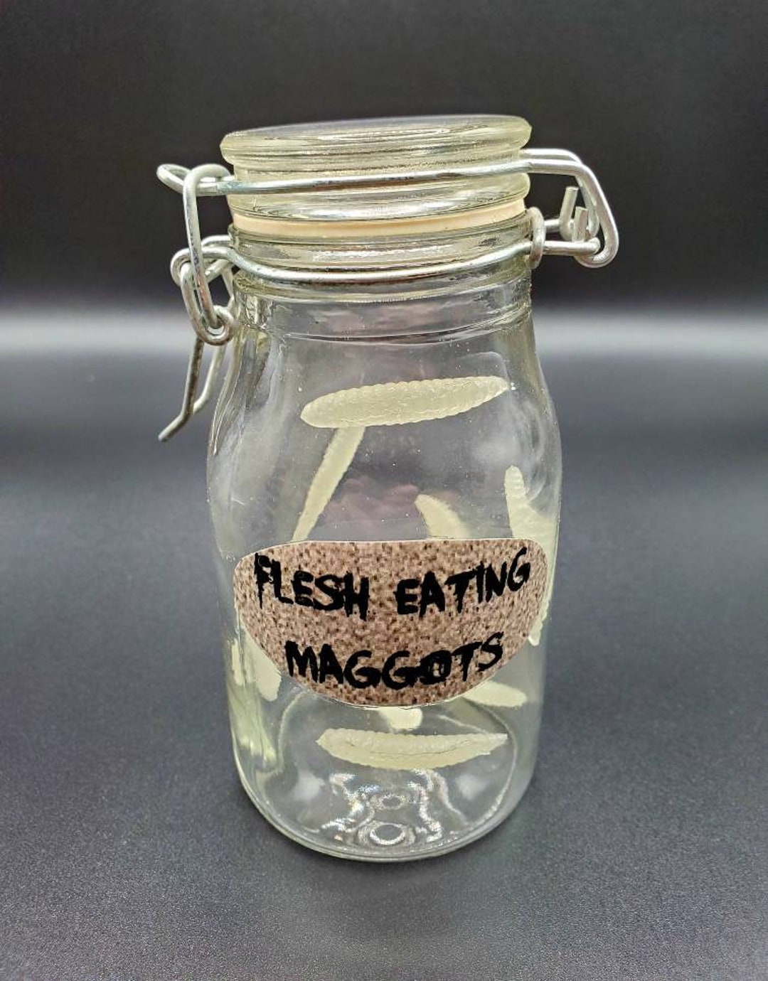 Halloween Flesh Eating Maggots Witch Apothecary Potion Jar - Etsy