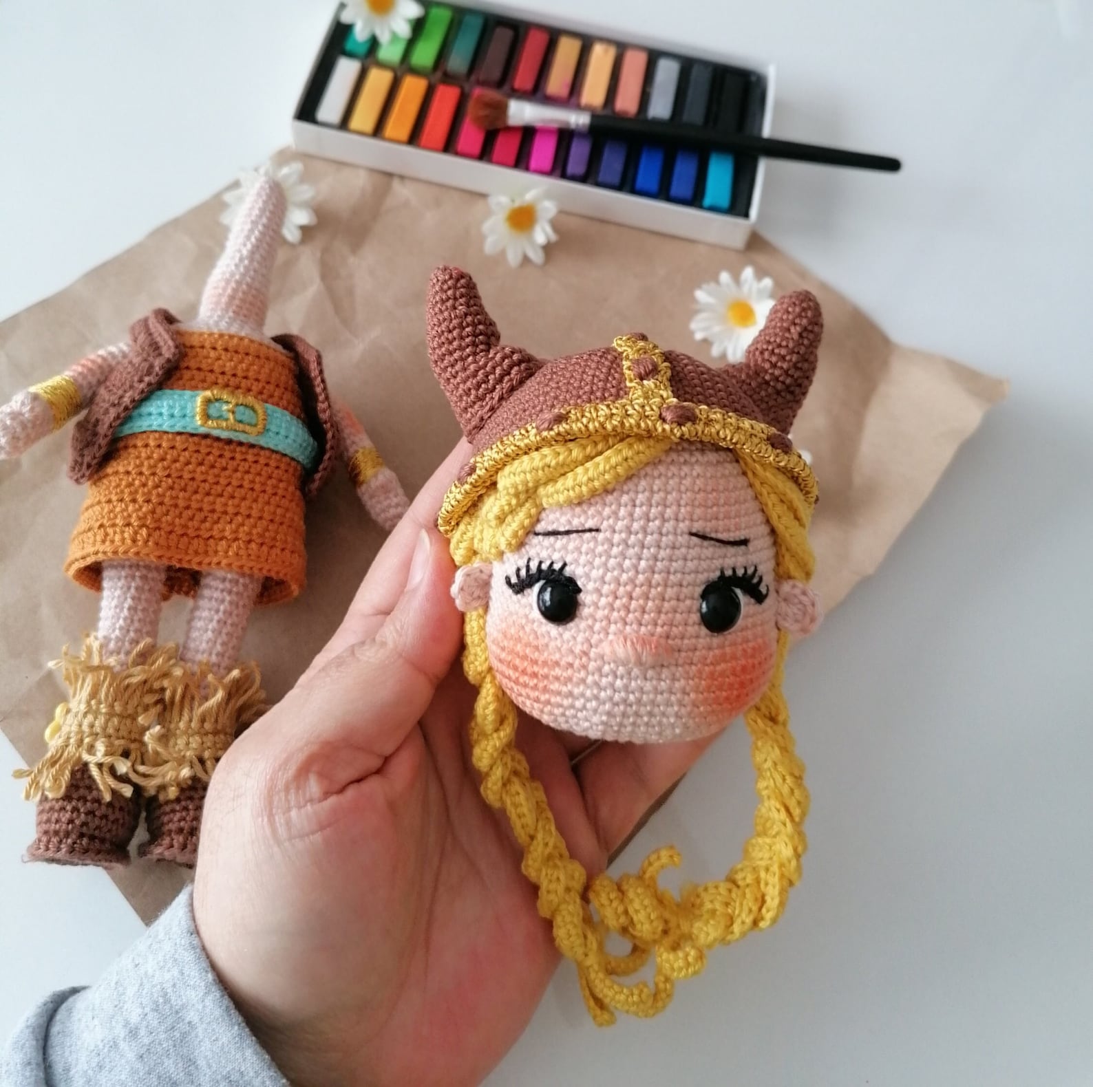 Eng Viking RUNA Doll, Amigurumi Pattern, Crochet Doll Pdf - Etsy