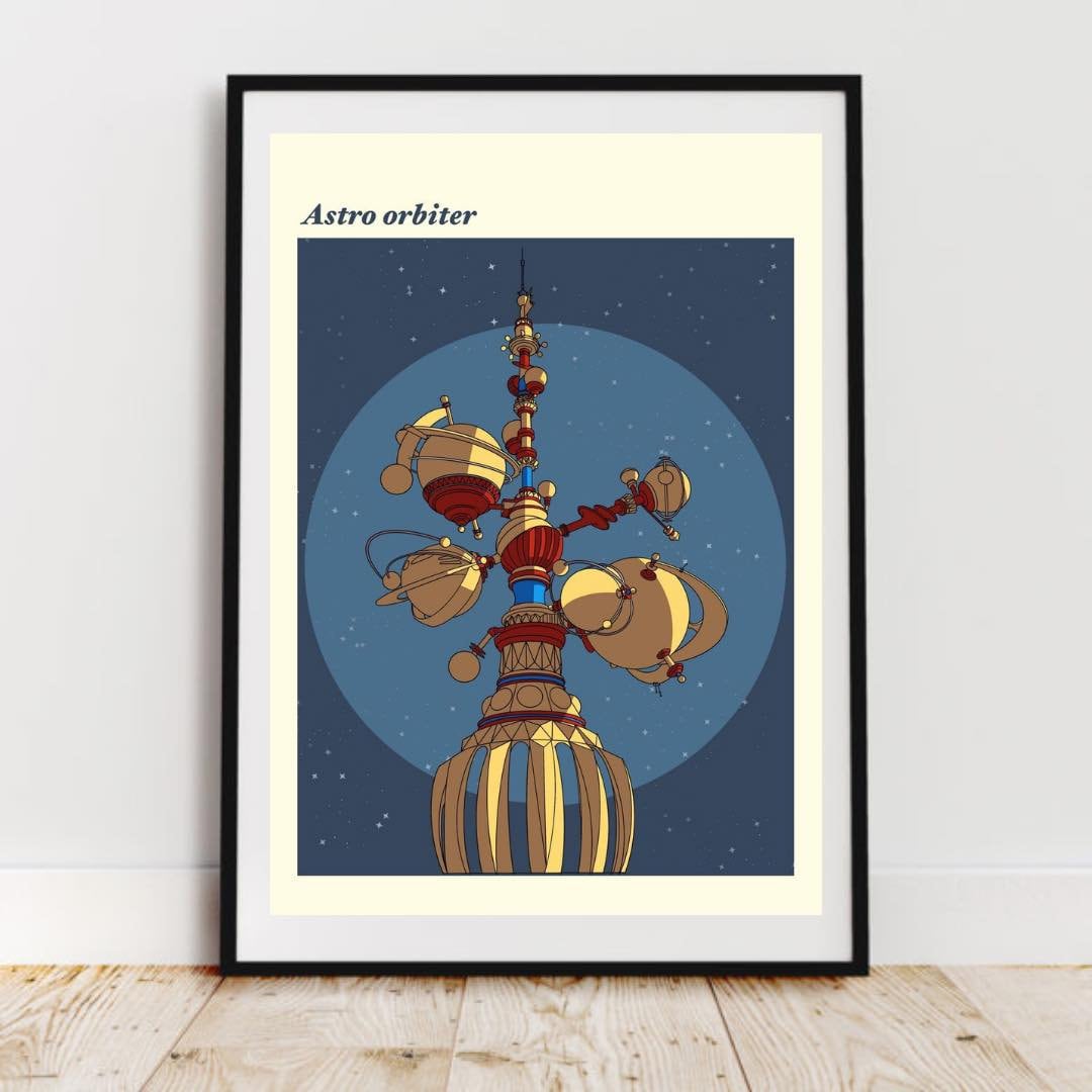 Astro Orbiter Print - Etsy