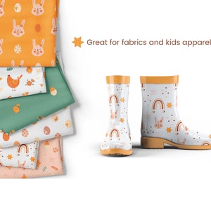 Boho Easter Clipart Bundle Easter Digital Paper Spring - Etsy