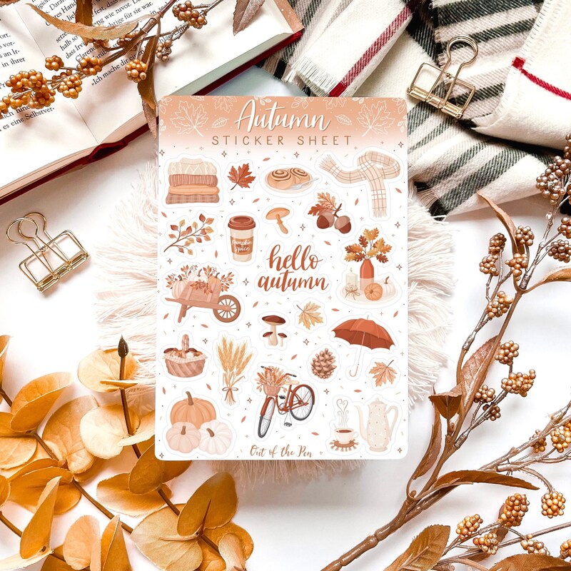 Fall Autumn Stickers - Etsy
