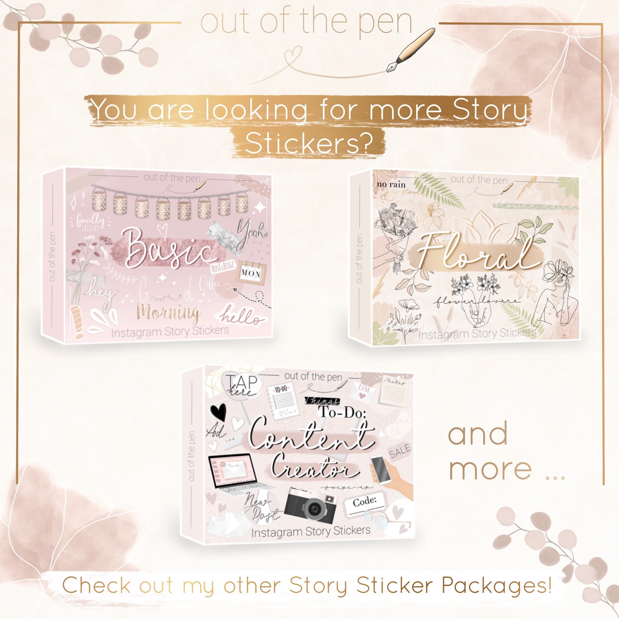 Instagram Story Stickers Fashion Fashion Blogger Digital - Etsy UK