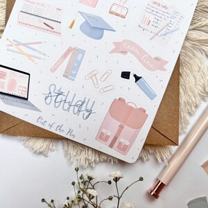 Sticker Sheet Study, Journal Stickers University, Study Planner ...