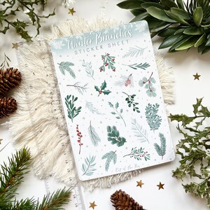 Christmas Sticker Sheet Bundle, Set of 4 Christmas Sticker Sheets ...