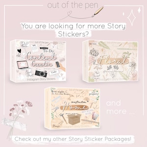 Basic Instagram Story Stickers | Starter Set - Etsy