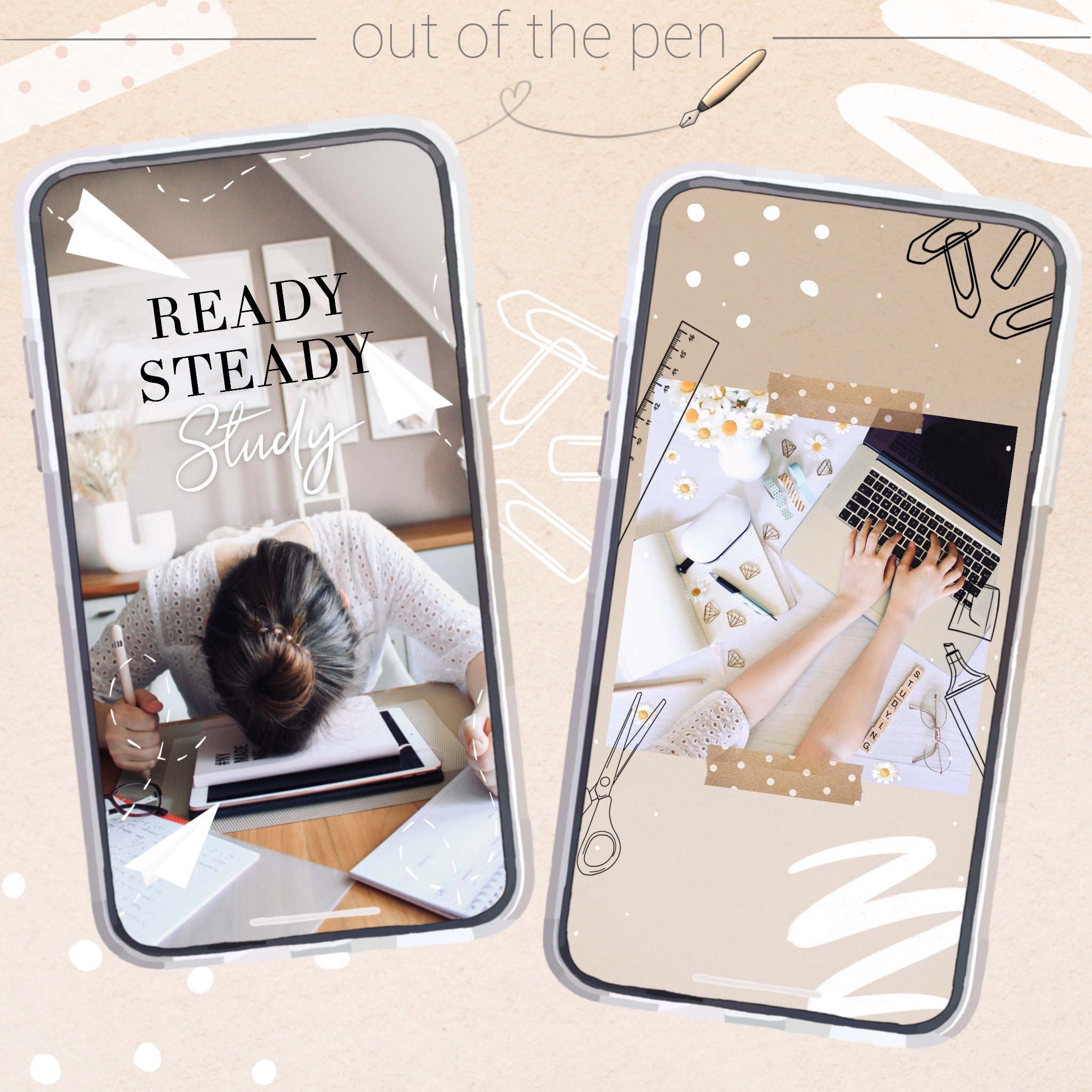 Work & Study Instagram Story Stickers Digital Stickers Study - Etsy