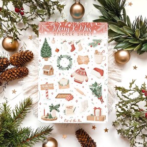 Christmas Sticker Sheet Bundle, Set of 4 Christmas Sticker Sheets ...