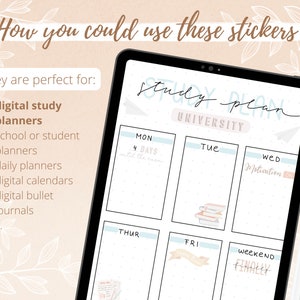 Goodnotes Sticker Studying, Digital Stickers Students, Digital Stickers ...