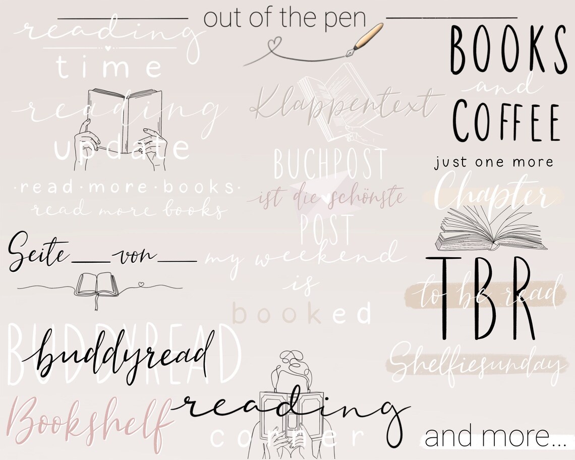 Books Instagram Story Stickers Bookstagram Story Stickers - Etsy