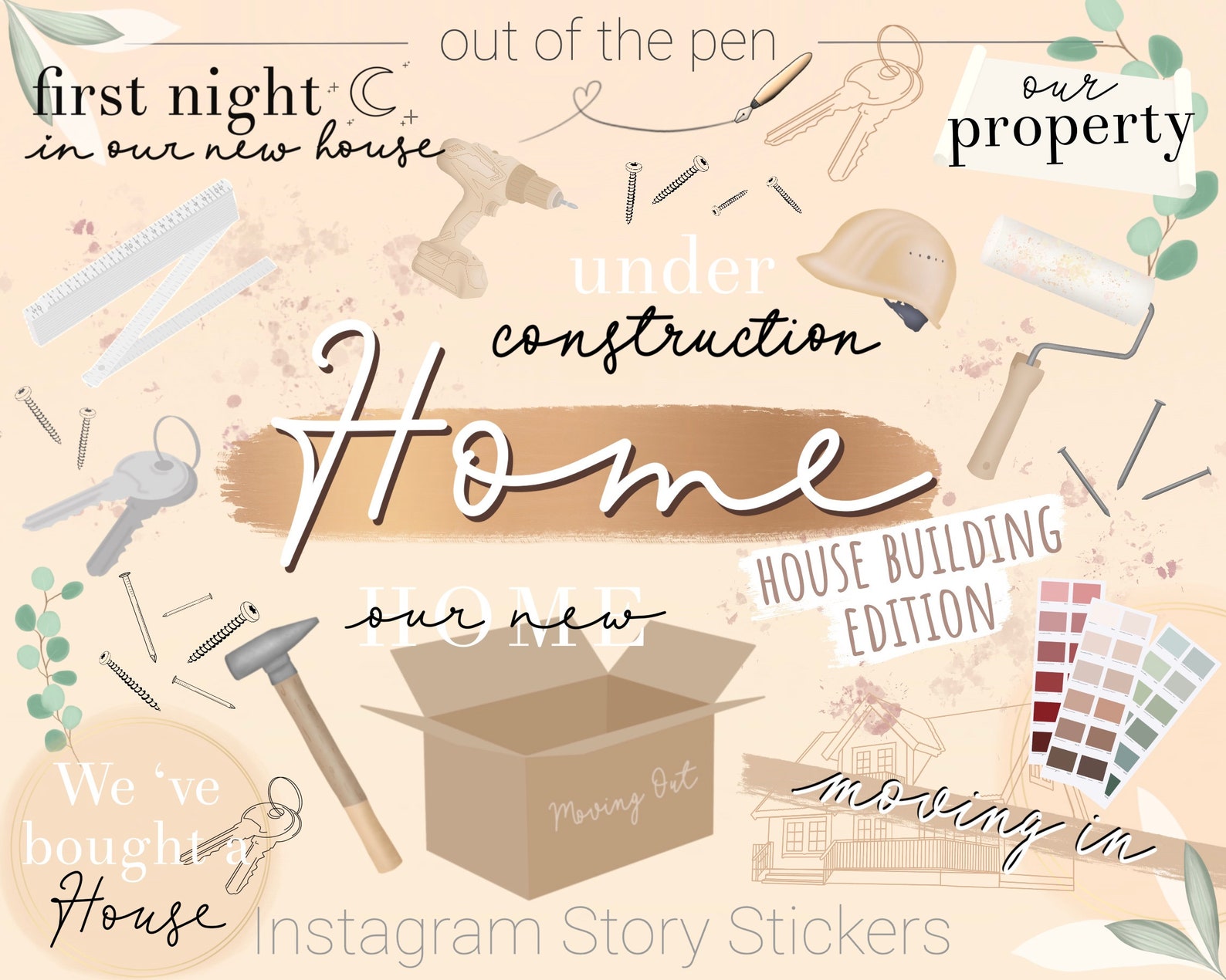 Instagram Story Sticker Home Hausbau & Hauskauf Edition - Etsy.de