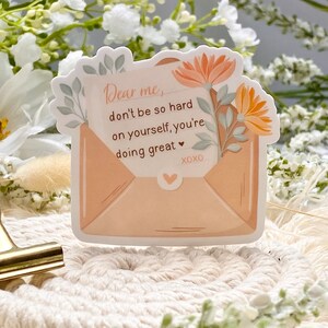 Reminder Sticker Dear Me, Self Love Sticker With Quote, Inspirational ...