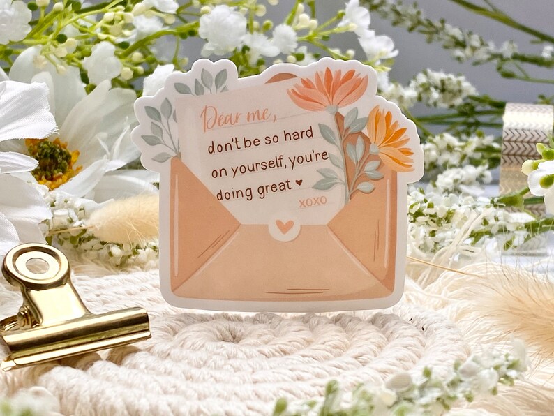 Reminder Sticker Dear Me Self Love Sticker With Quote - Etsy