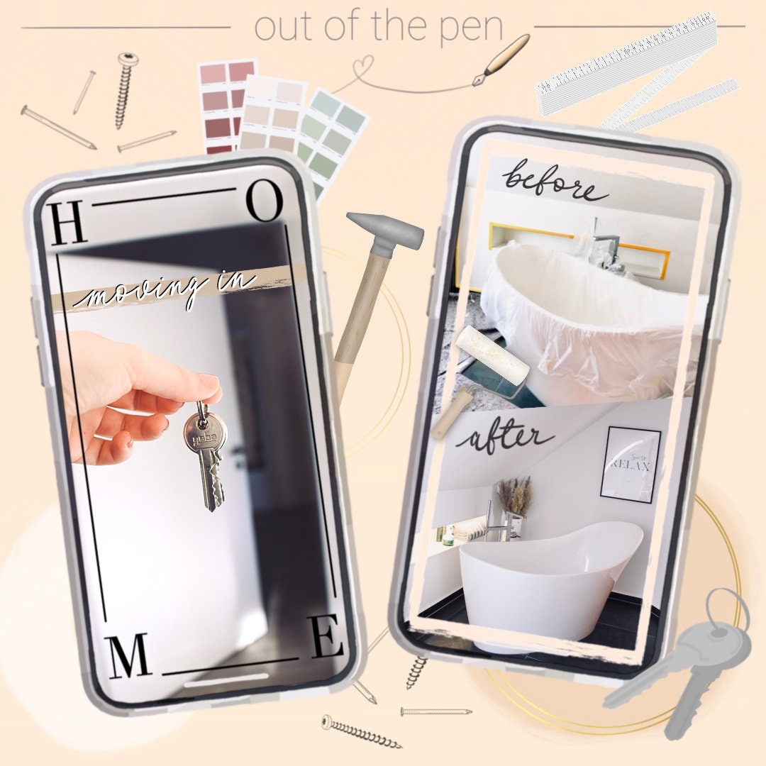 Instagram Story Sticker Home Hausbau & Hauskauf Edition | Etsy