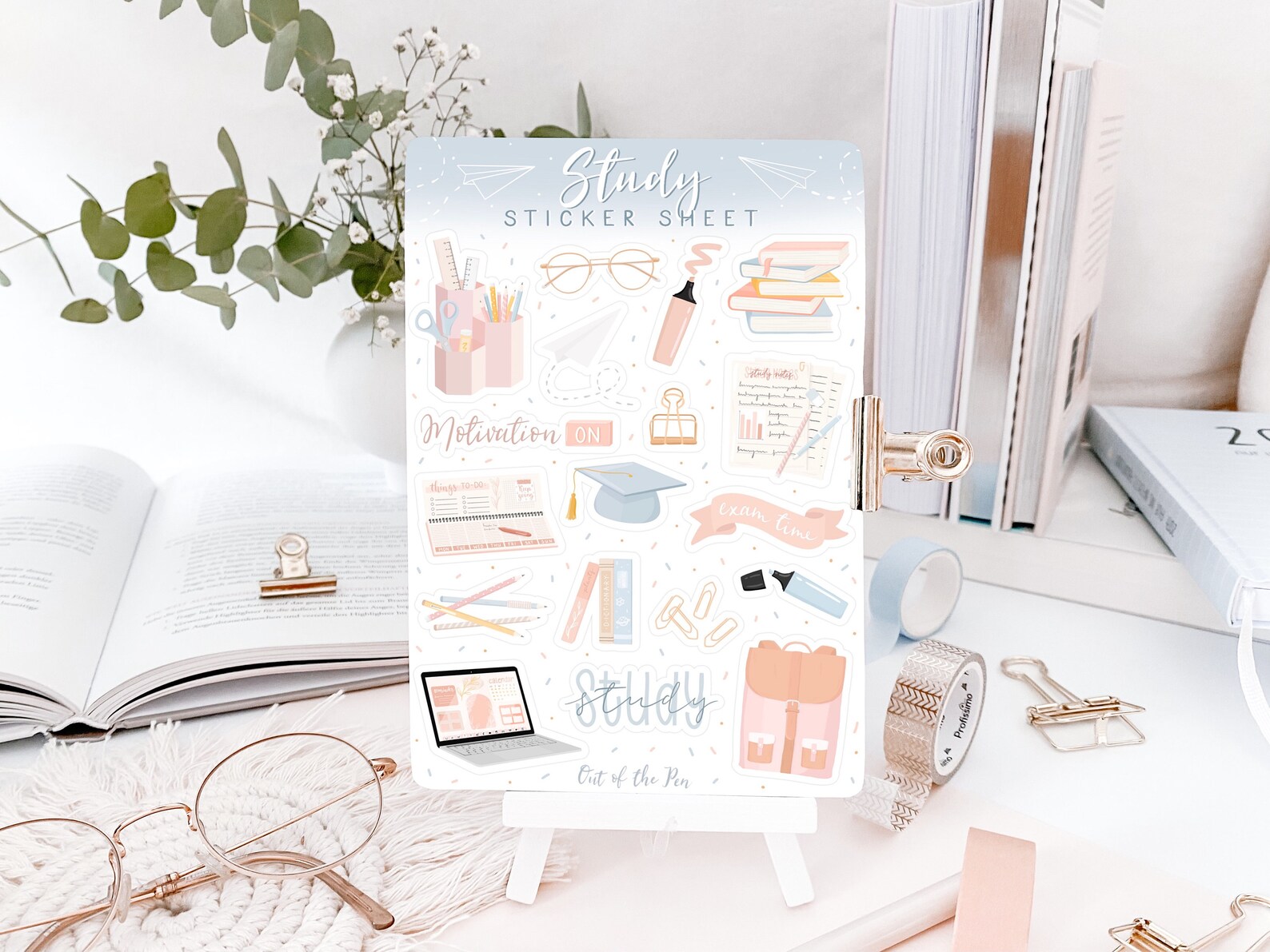 Sticker Sheet Study, Journal Stickers University, Study Planner ...