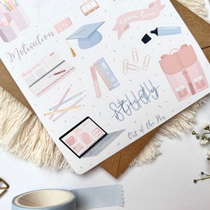 Sticker Sheet Study, Journal Stickers University, Study Planner ...