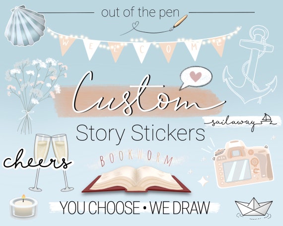 Personalisierte Instagram Story Sticker Story Sticker nach | Etsy