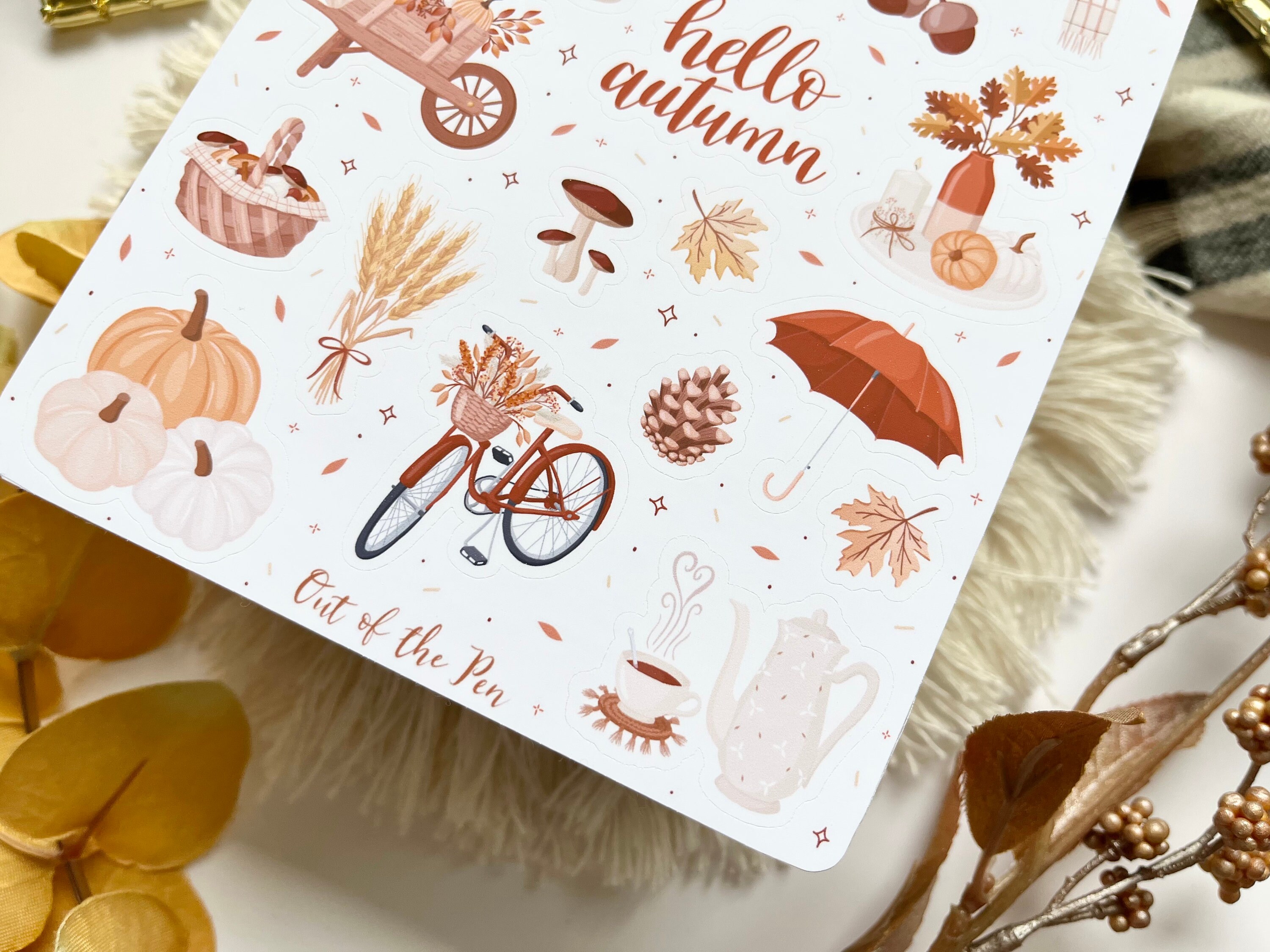 Sticker Sheet Herbst Herbstliche Aufkleber für Bullet - Etsy.de