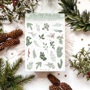 Christmas Sticker Sheet Bundle, Set of 4 Christmas Sticker Sheets ...