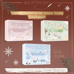 Instagram Story Sticker Christmas | X-MAS Stickers - Etsy